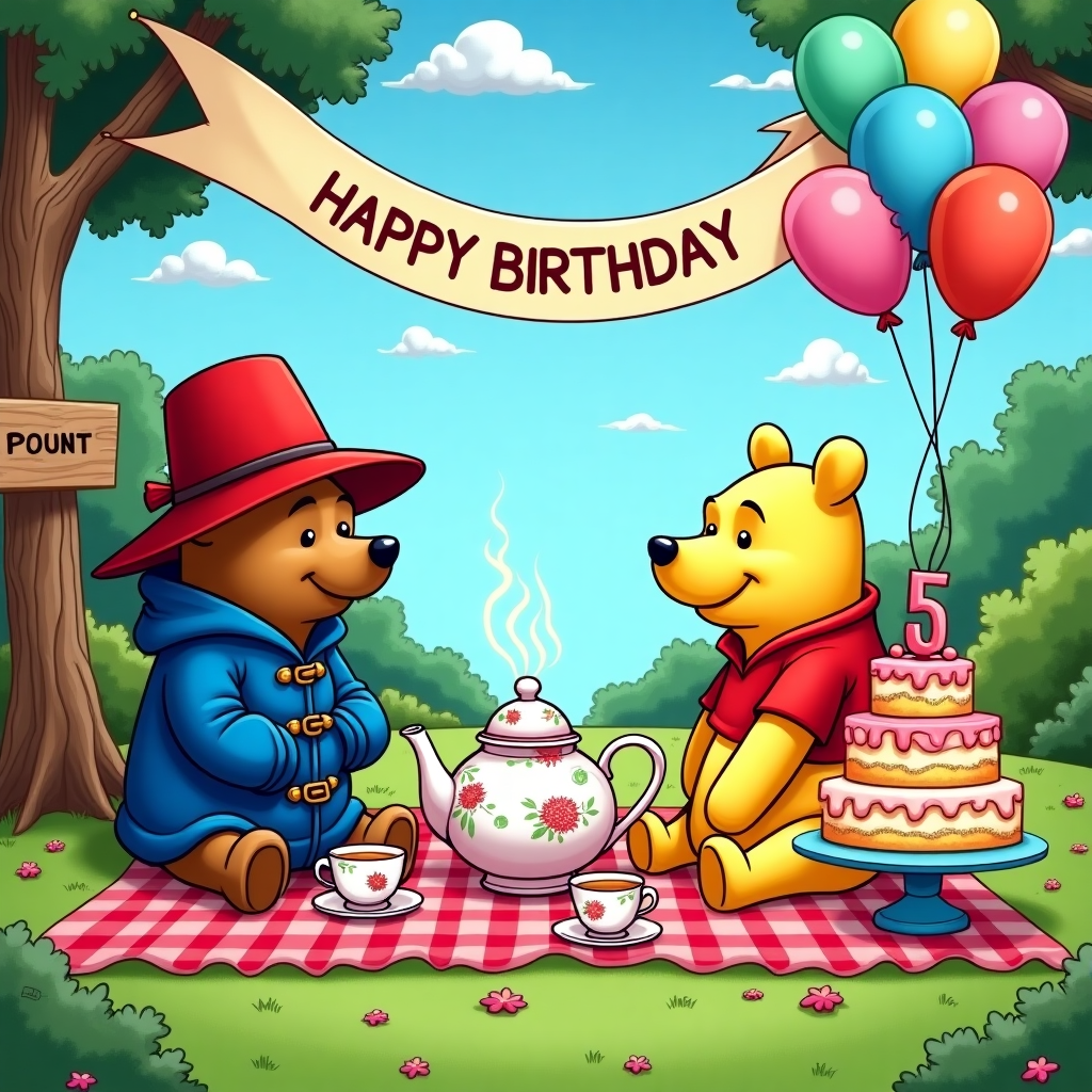 Exaggerated Cartoon Style Birthday Cards - Silly Robot Cards