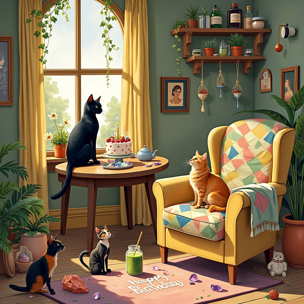 Holistic Lifestyle Birthday Cards - Silly Robot Cards