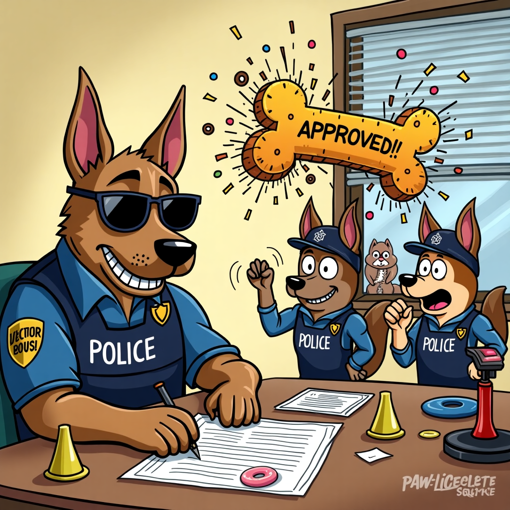 K-9 Unit Congratulations Cards - Silly Robot Cards