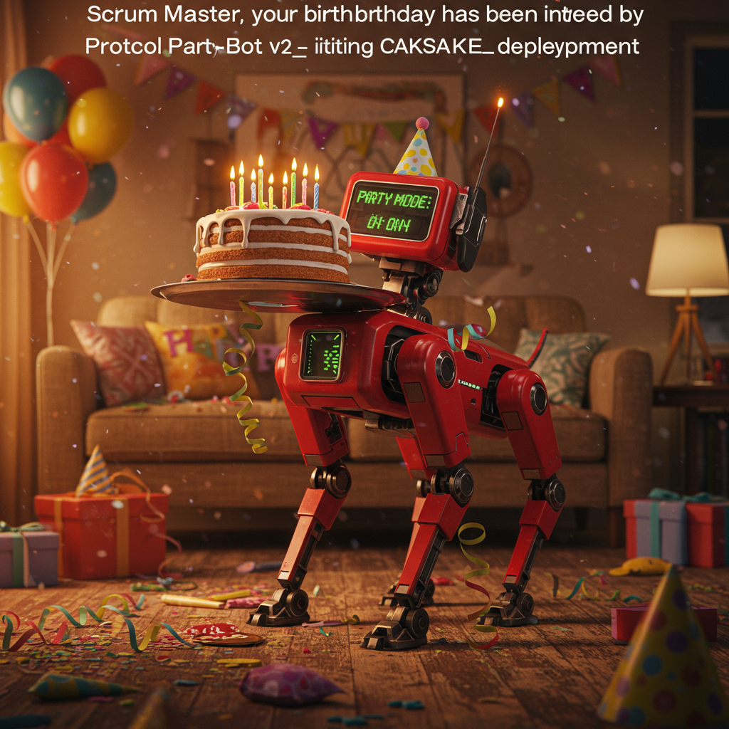 Cozy Home Birthday Cards - Silly Robot Cards