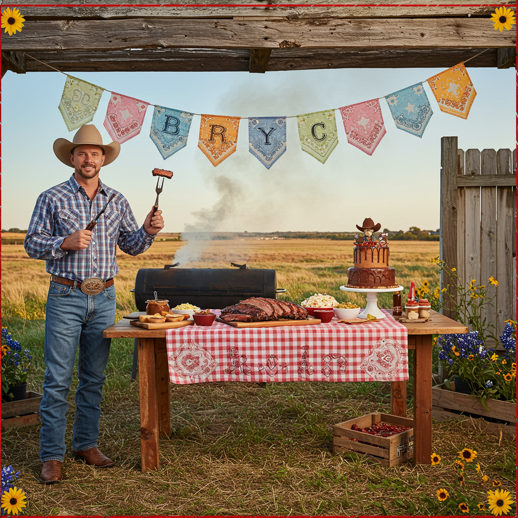 BBQ Themes Birthday Cards - Silly Robot Cards