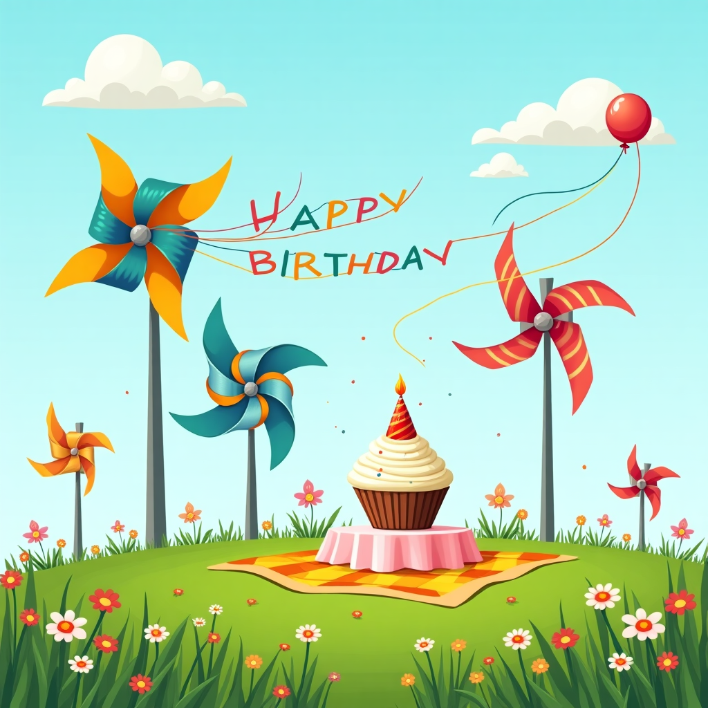 Renewable Energy Birthday Cards - Silly Robot Cards