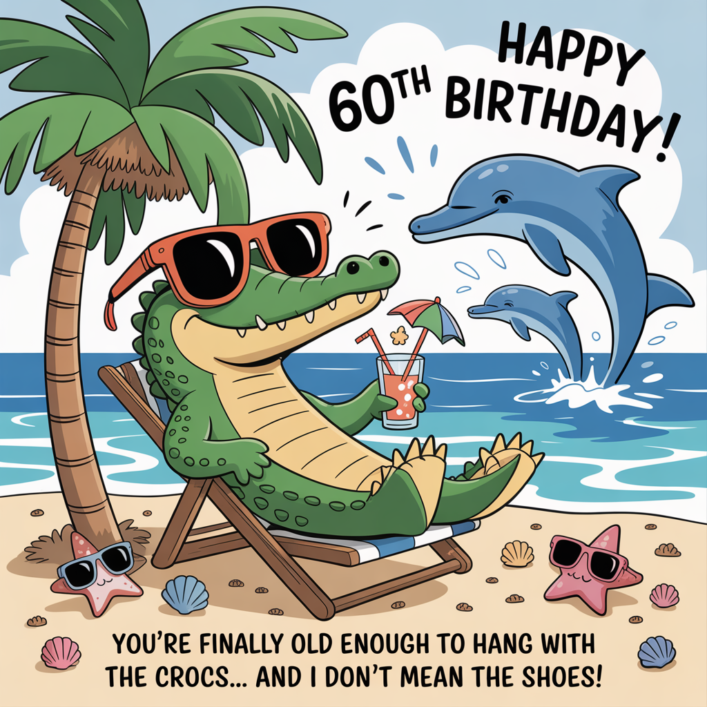 Sea Shells Birthday Cards - Silly Robot Cards