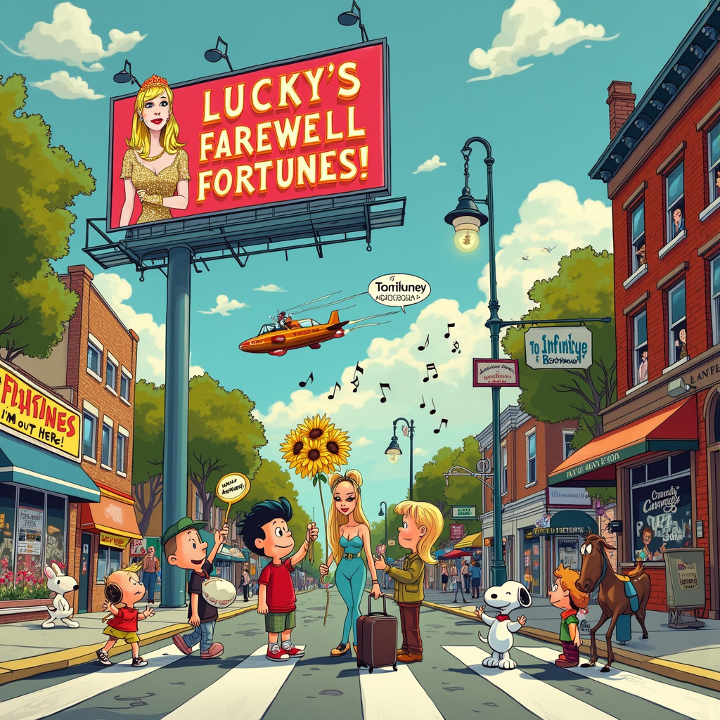 Comic Characters Farewell Cards - Silly Robot Cards