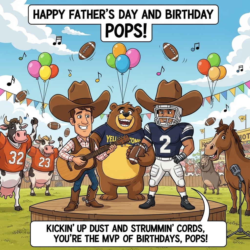 Yellowstone TV Show Birthday Cards - Silly Robot Cards