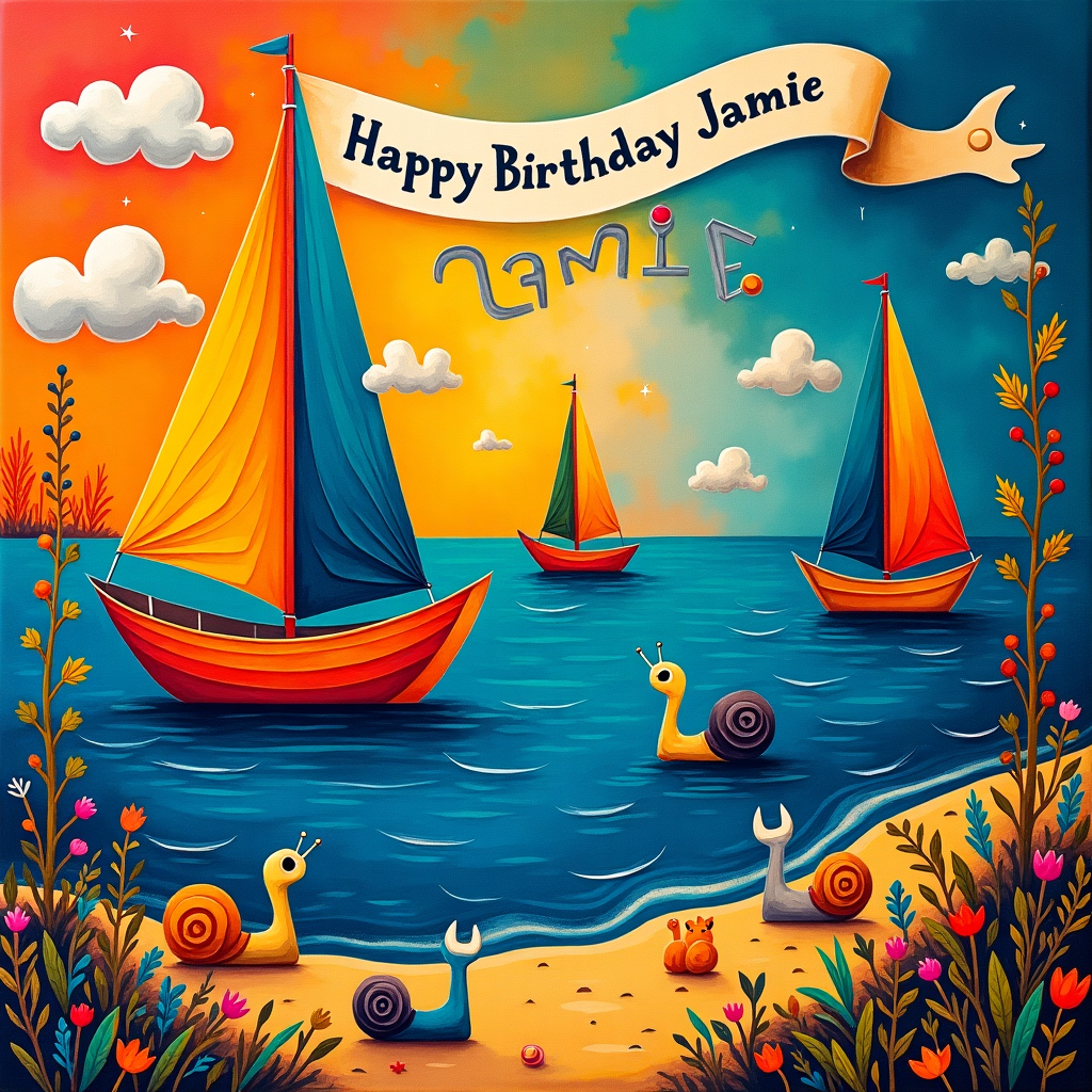 Abstract Cards Birthday Cards - Silly Robot Cards