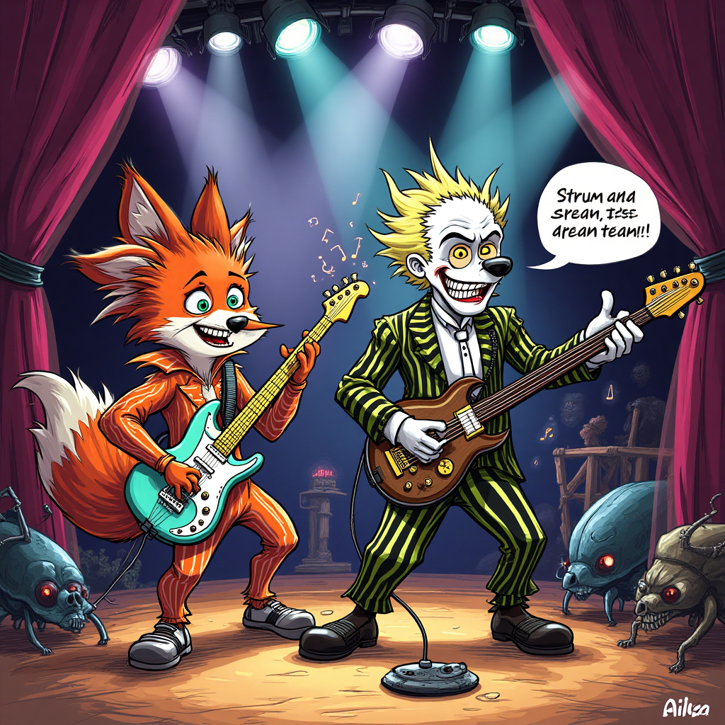 Wild Performance Birthday Cards - Silly Robot Cards