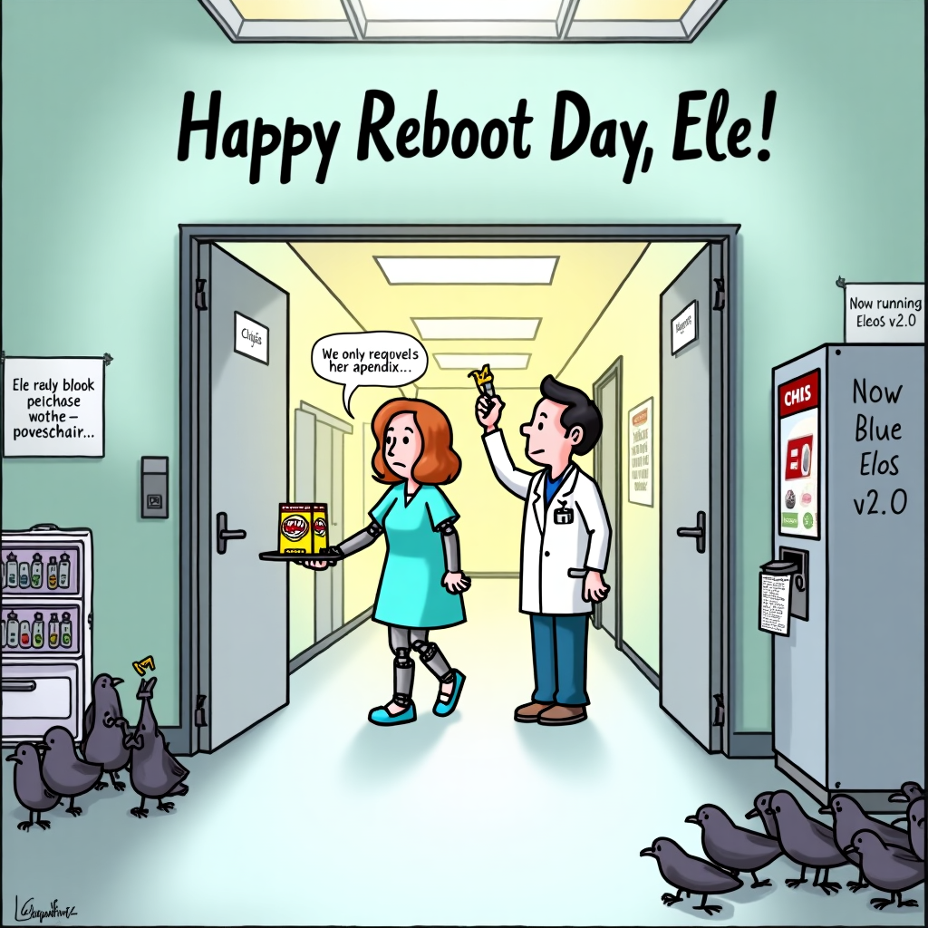 Lighthearted Medical Humor Sympathy Cards - Silly Robot Cards