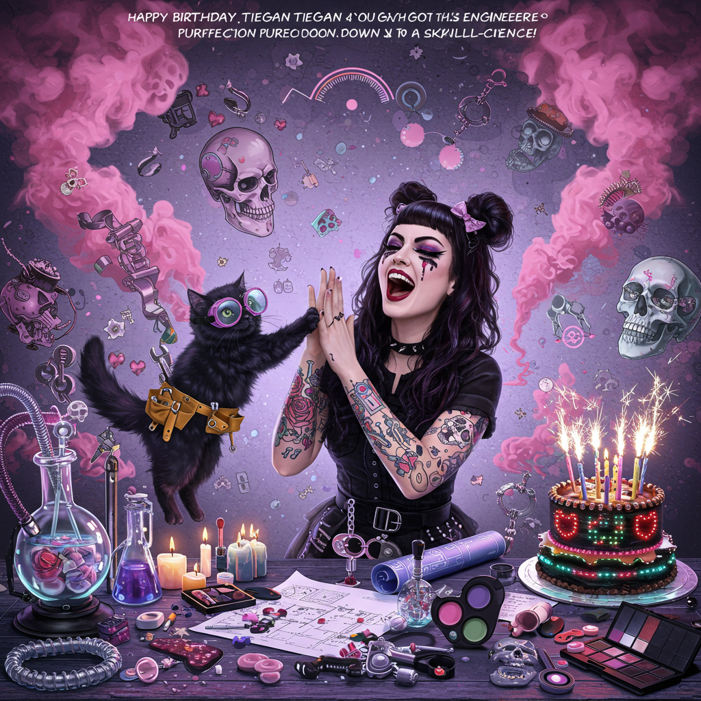 Mad Inventor Birthday Cards - Silly Robot Cards