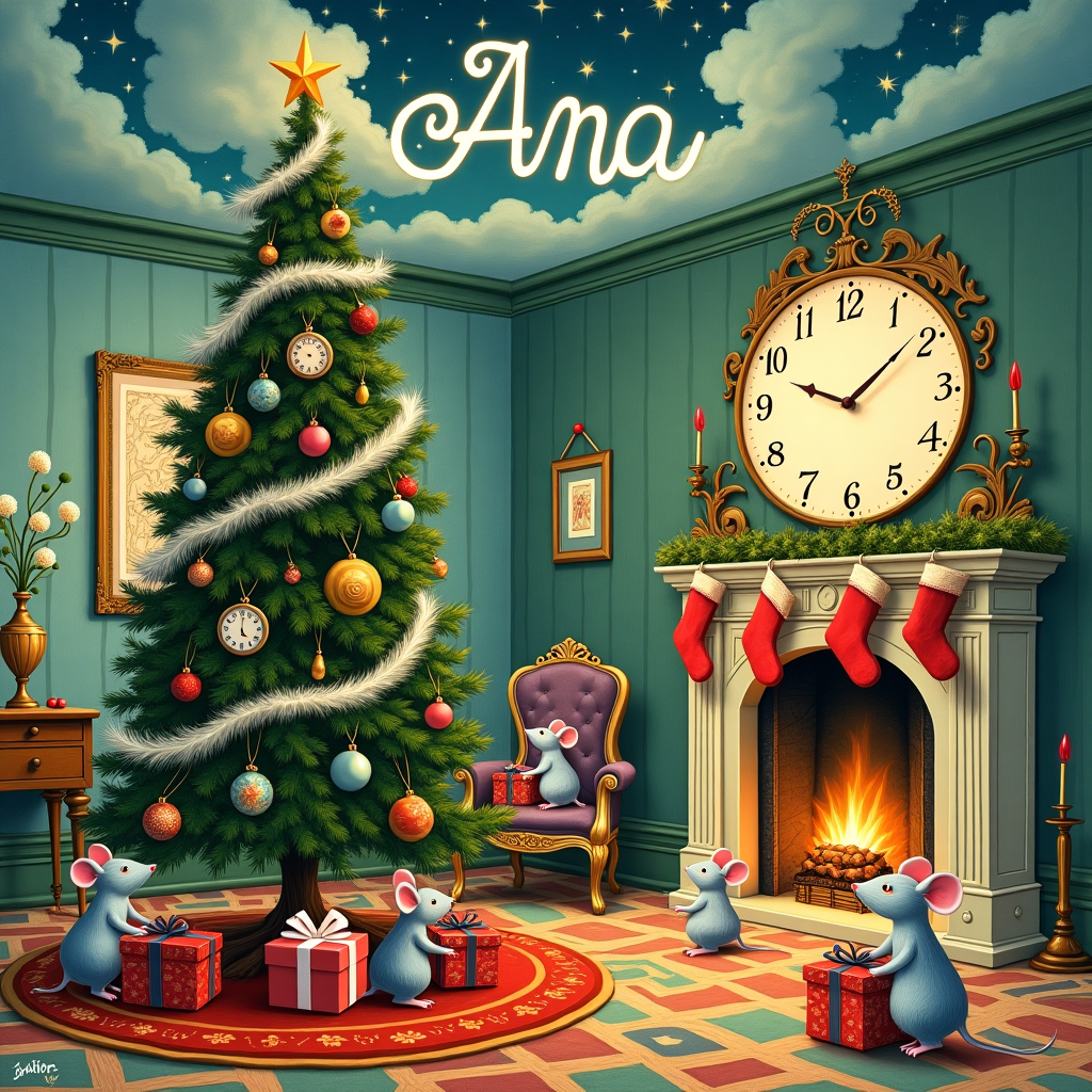 Victorian Themes Christmas Cards - Silly Robot Cards