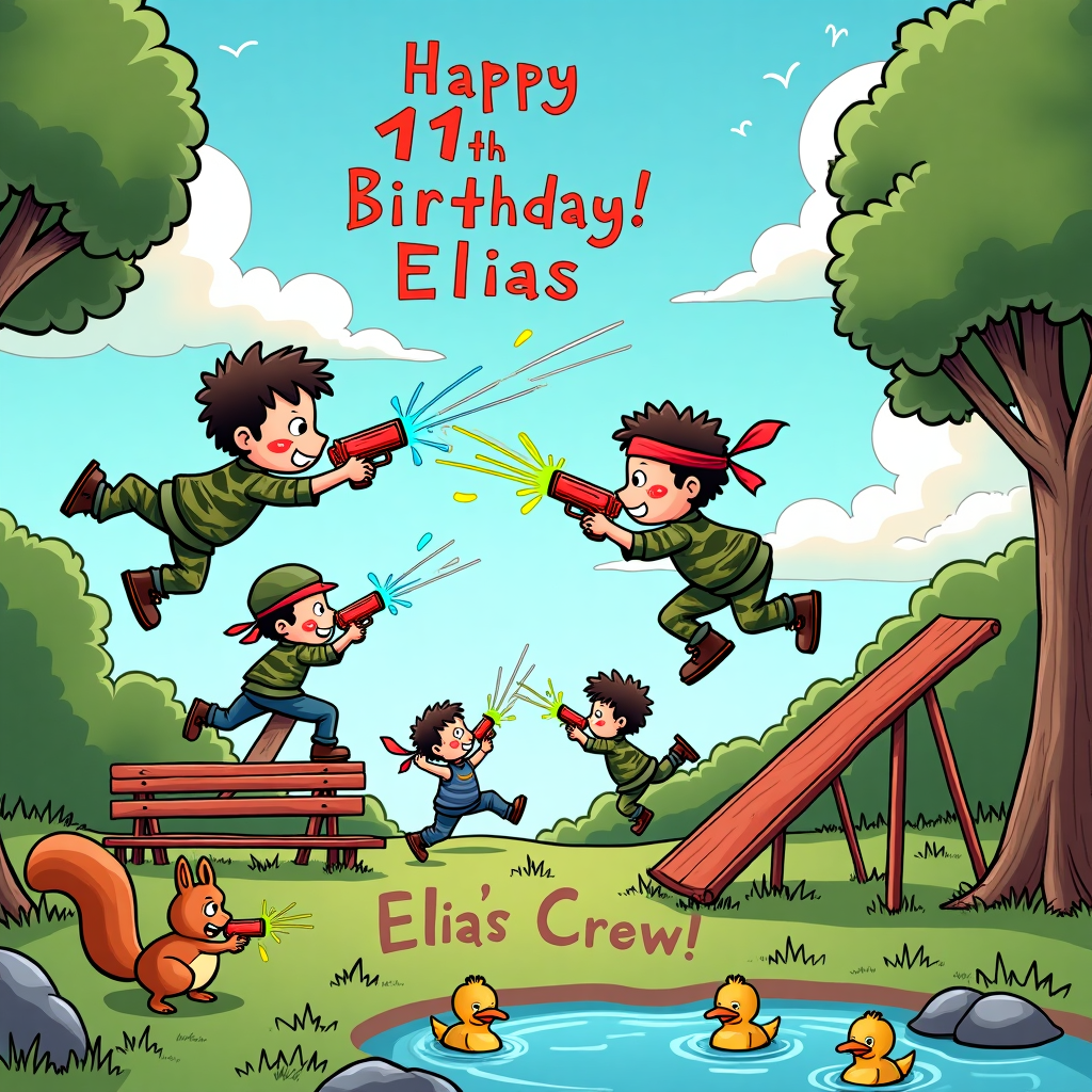 War Paint Birthday Cards - Silly Robot Cards