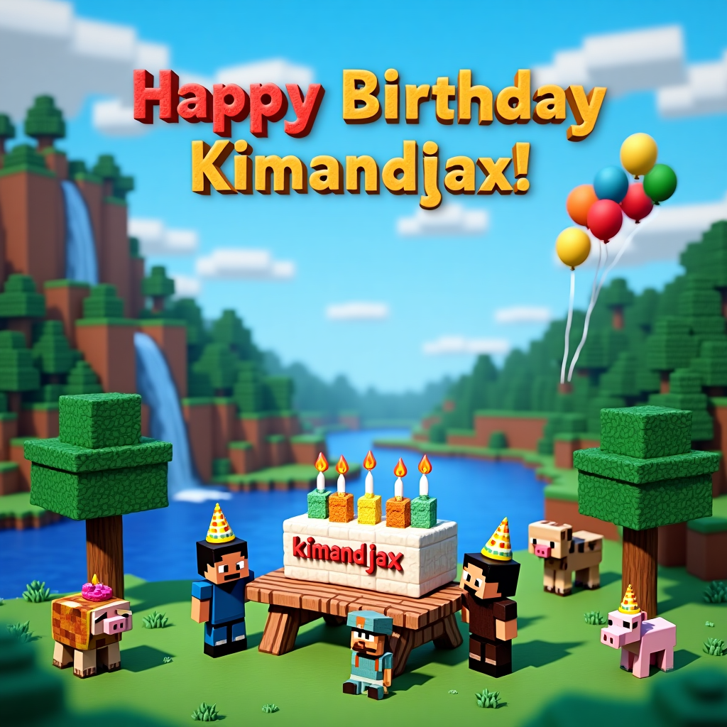 blocky Characters Birthday Cards - Silly Robot Cards