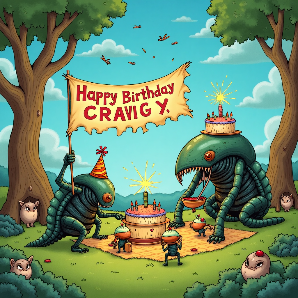 Children's Literature Influence Birthday Cards - Silly Robot Cards