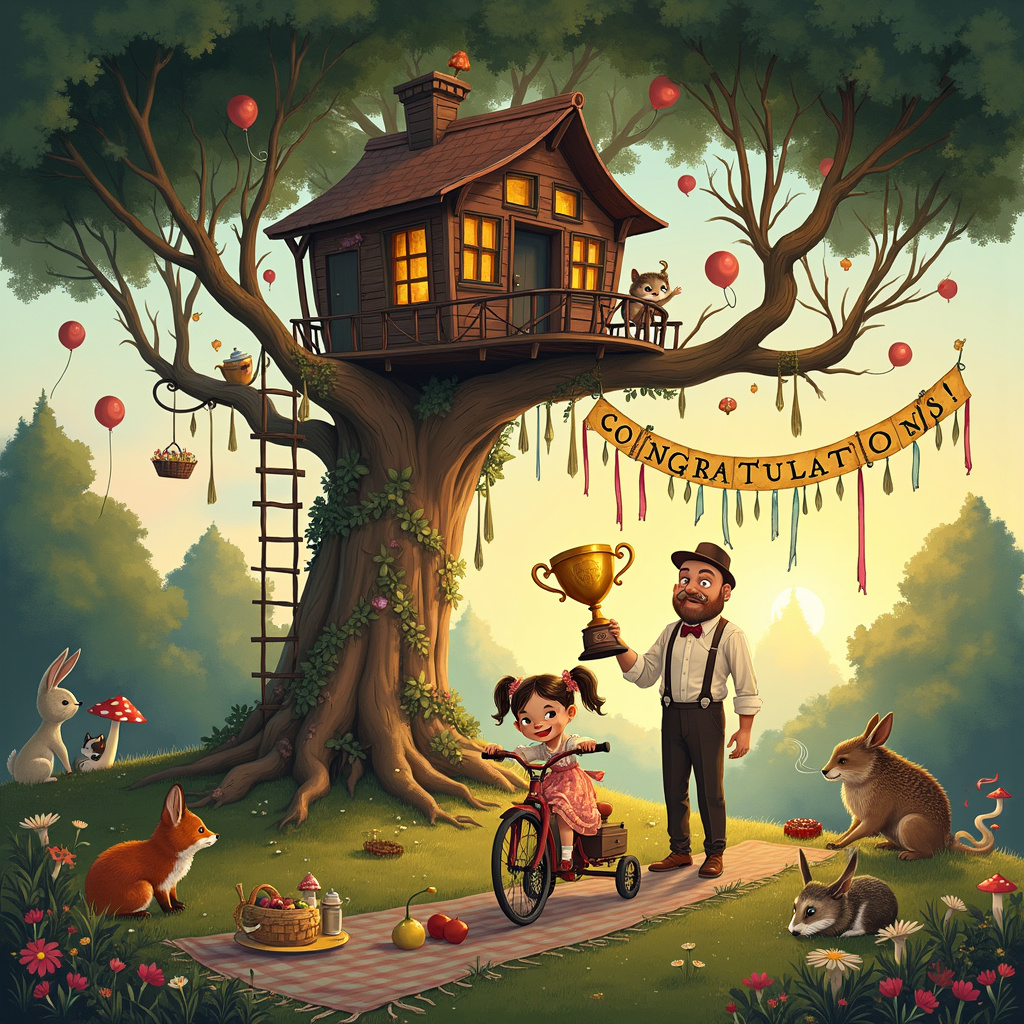 1) Congratulations AI Generated Card - With you daughter (3e97f)