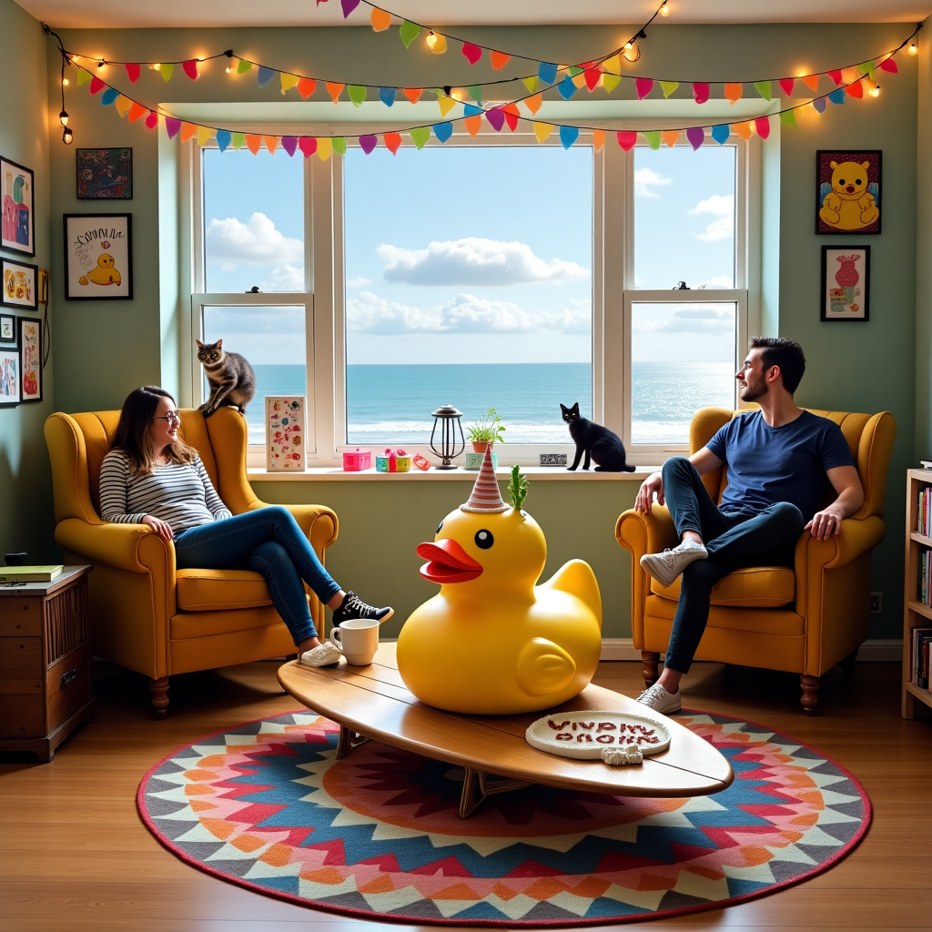 Flatmates Birthday Cards - Silly Robot Cards