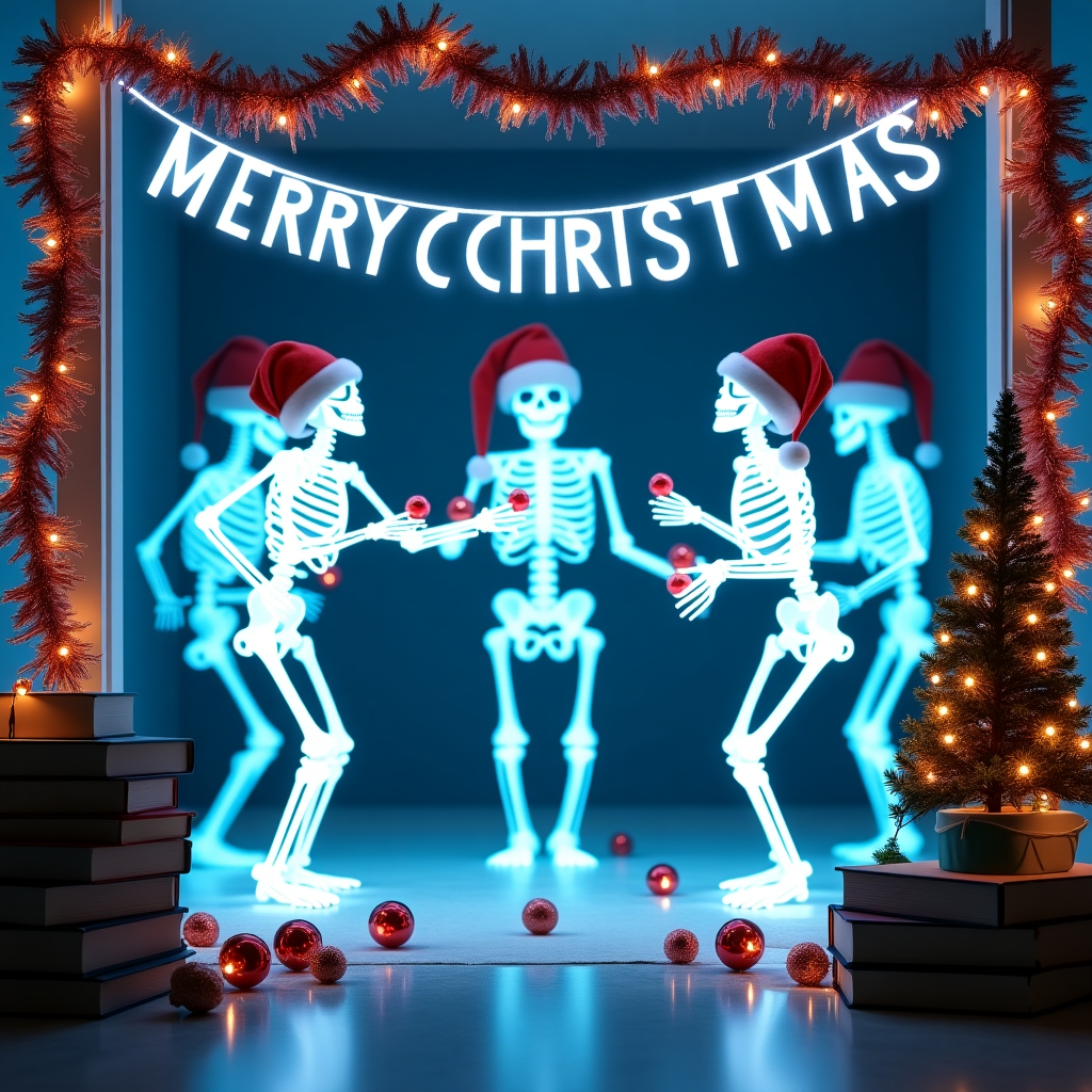 X-Ray Room Transformation Christmas Cards - Silly Robot Cards