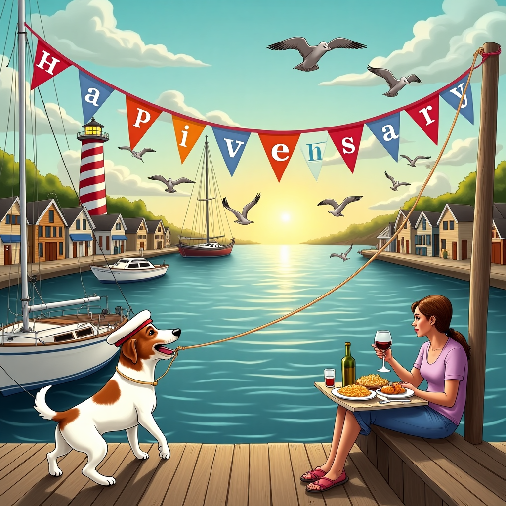 Harbor Anniversary Cards - Silly Robot Cards