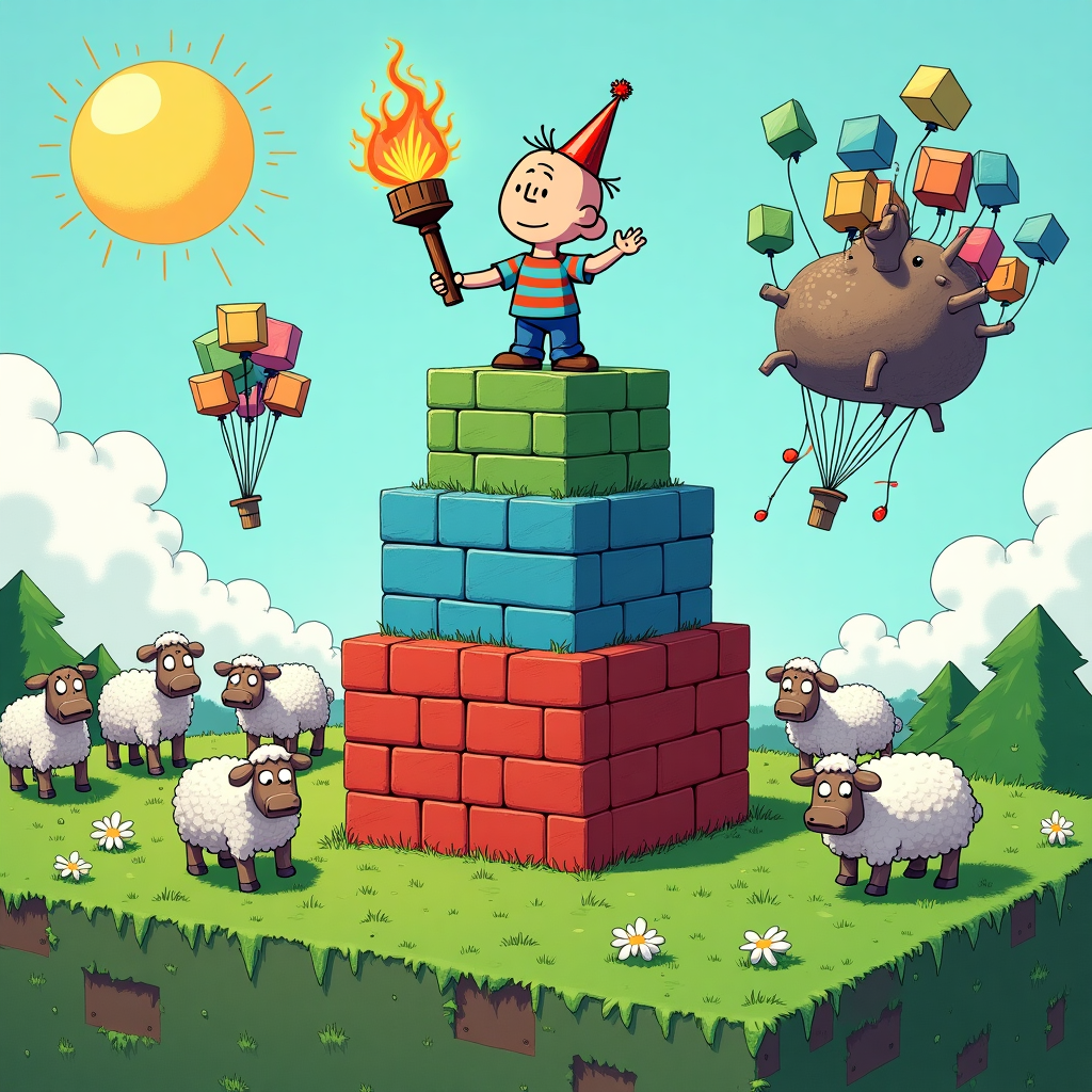 Cubism Birthday Cards - Silly Robot Cards