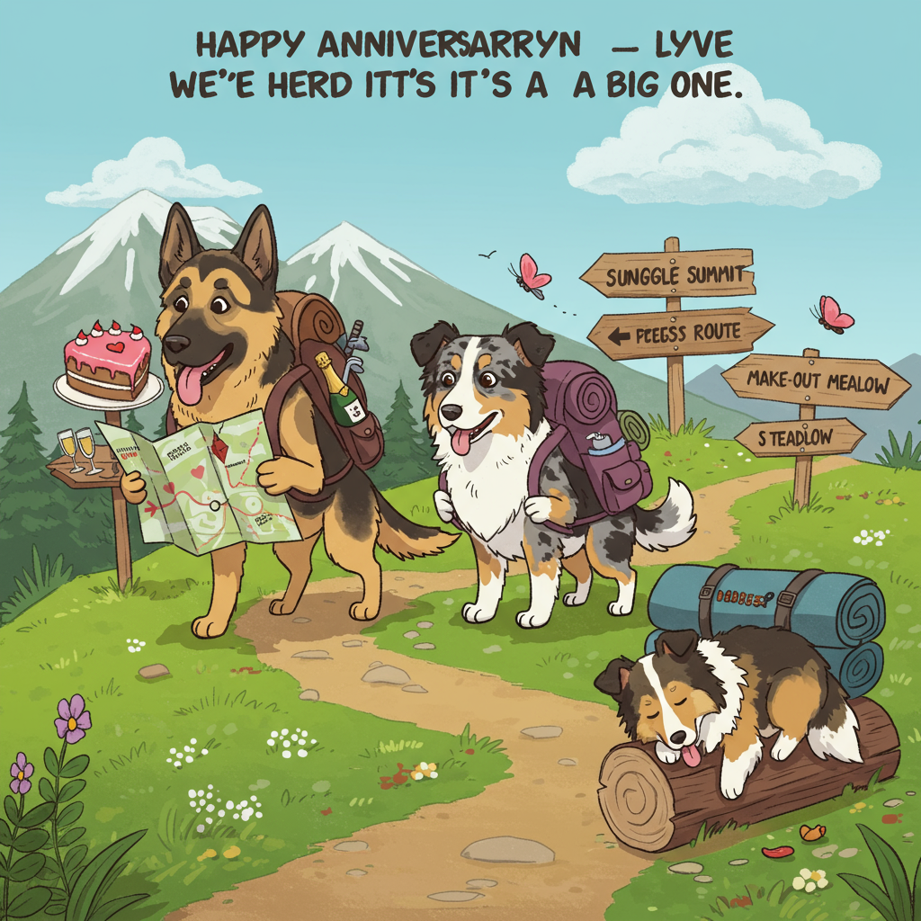 Nature and Adventure Anniversary Cards - Silly Robot Cards