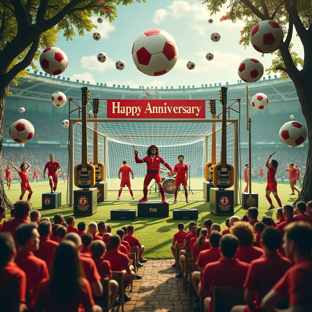 Soccer Cards Anniversary Cards - Silly Robot Cards