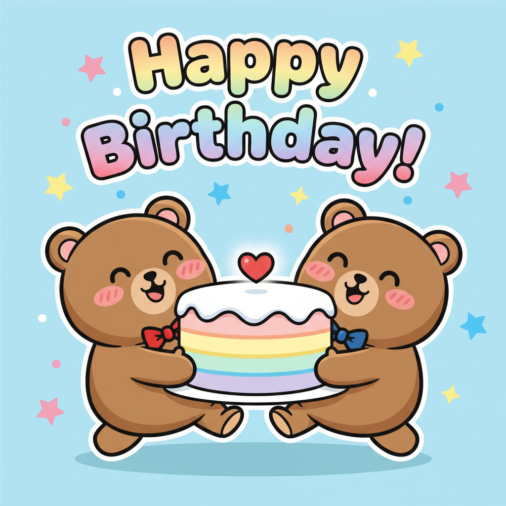 Supportive Messages Birthday Cards - Silly Robot Cards