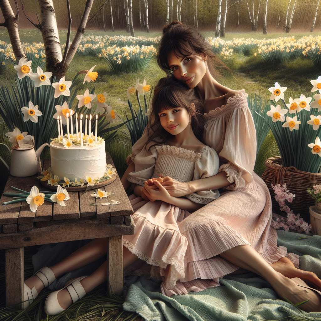 Daffodil Birthday Cards - Silly Robot Cards