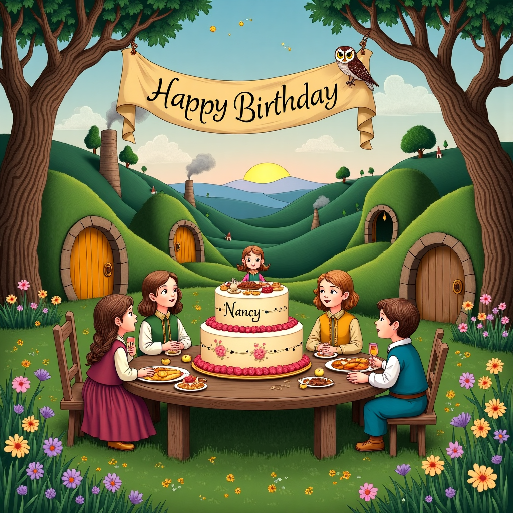 Hobbit Characters Birthday Cards - Silly Robot Cards
