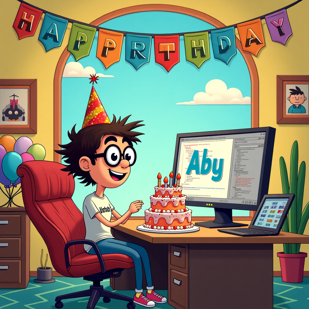 Frontend Development Birthday Cards - Silly Robot Cards