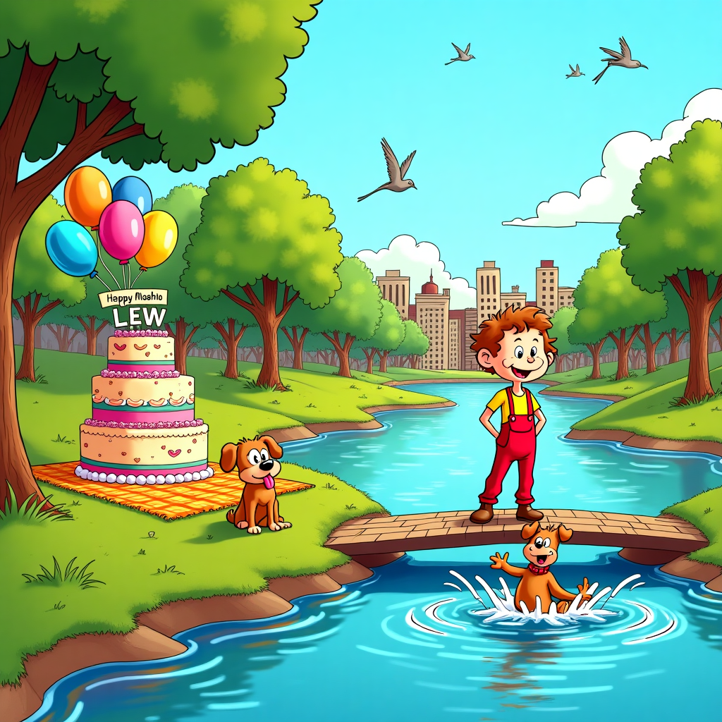 Water Play Birthday Cards - Silly Robot Cards