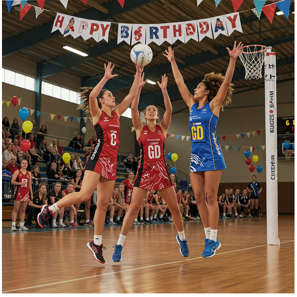 Netball Cards Birthday Cards - Silly Robot Cards