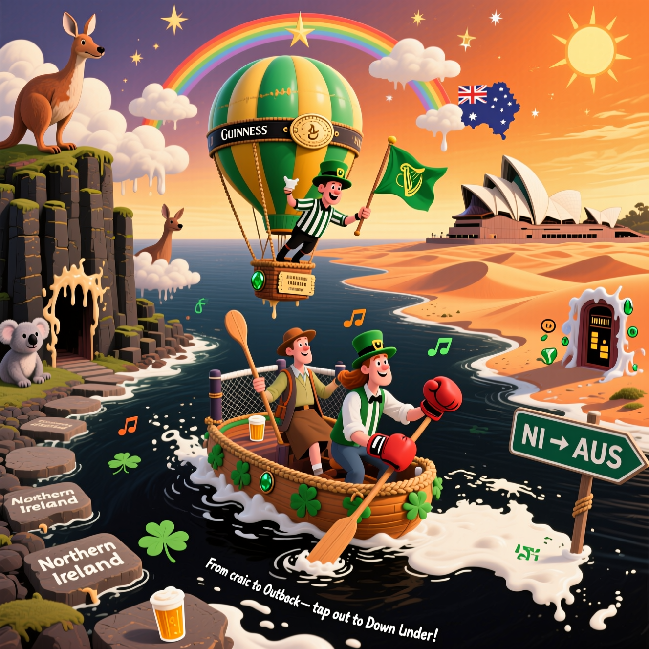 Irish Heritage Farewell Cards - Silly Robot Cards