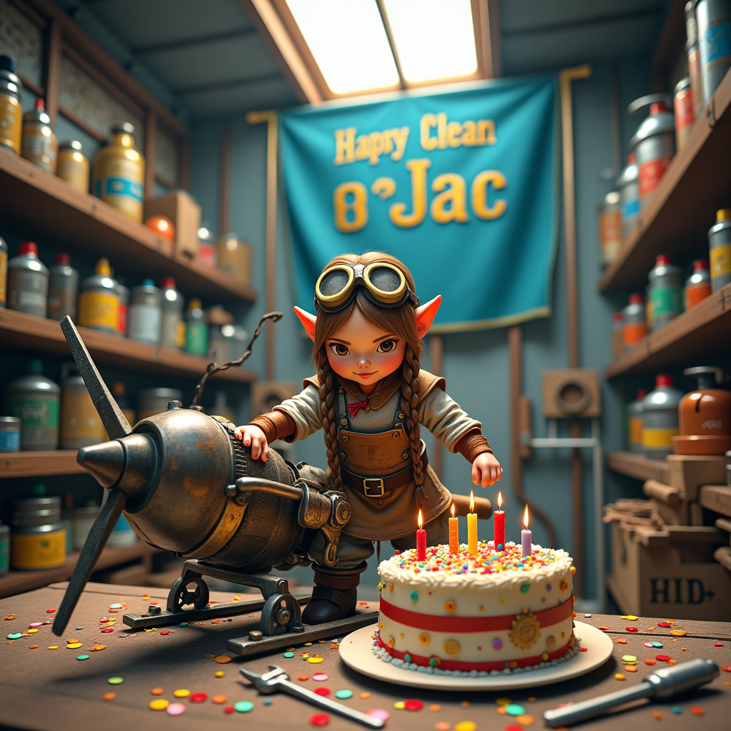 Dwarf Characters Birthday Cards - Silly Robot Cards