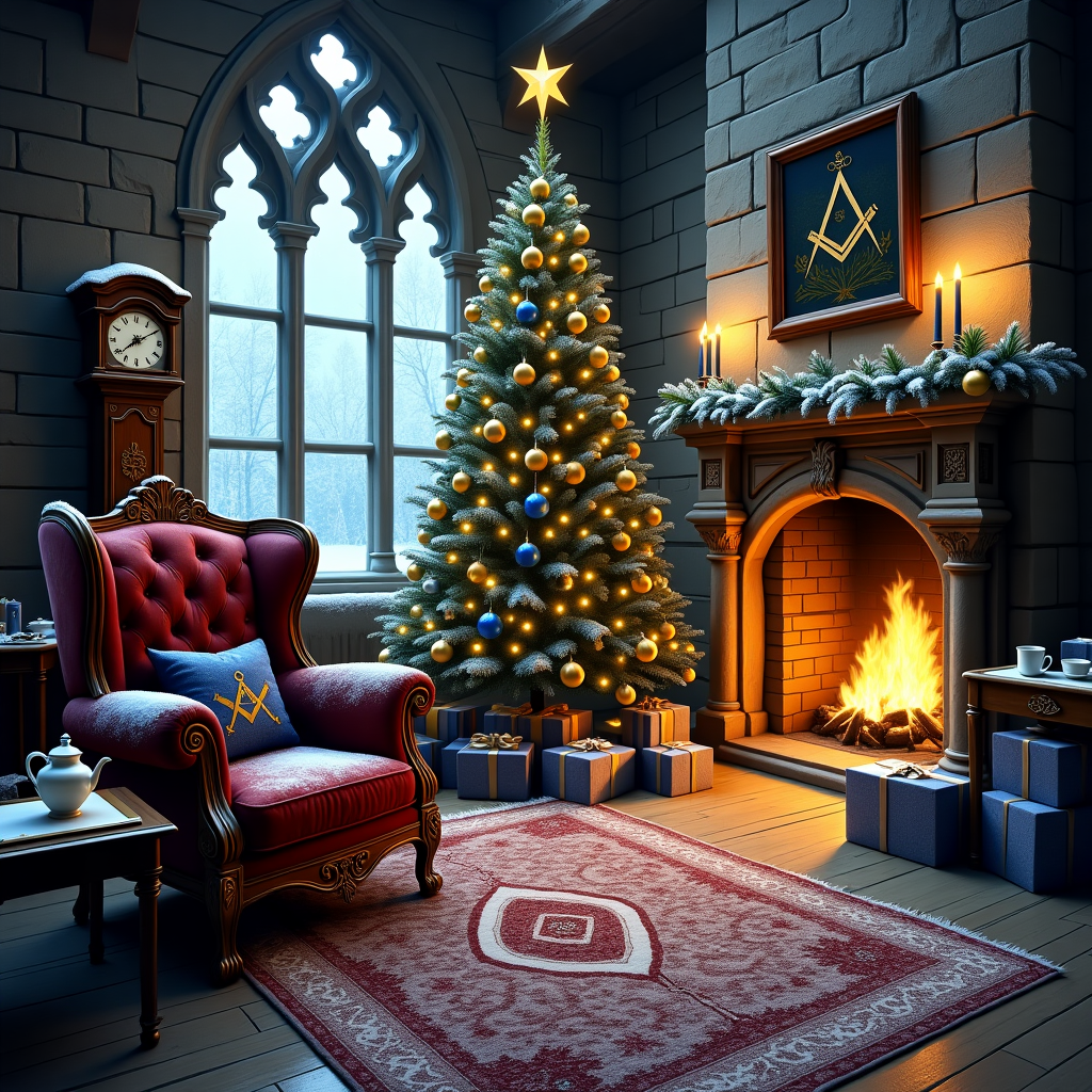 Masonic Christmas Cards - Silly Robot Cards