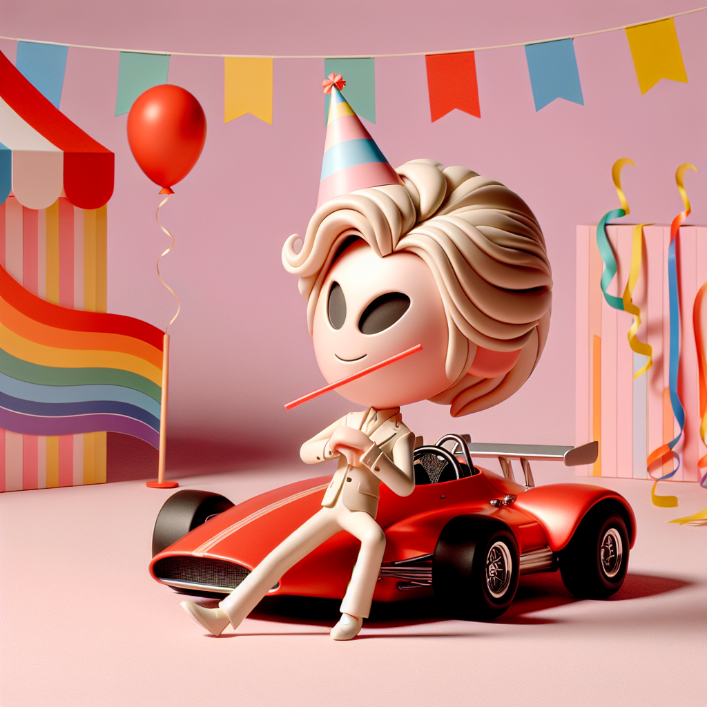 1) Birthday AI Generated Card - Blonde Darth Vader, Ferrari , Formula 1 ...