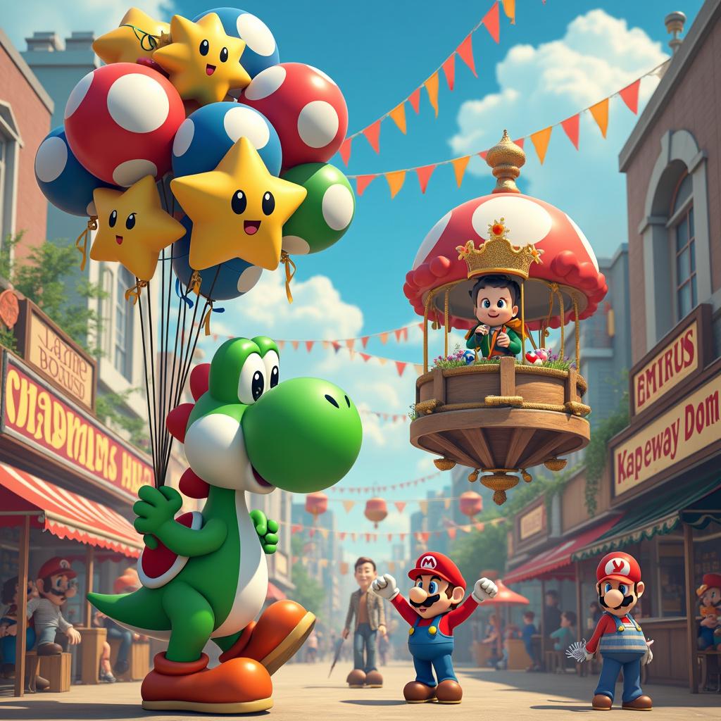 2) Birthday AI Generated Card - Yoshi Mario, IU, leage of Legends ...