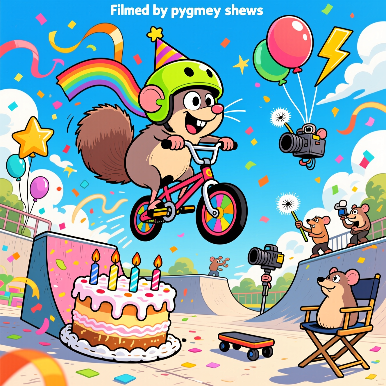 Pygmy Shrew Birthday Cards - Silly Robot Cards