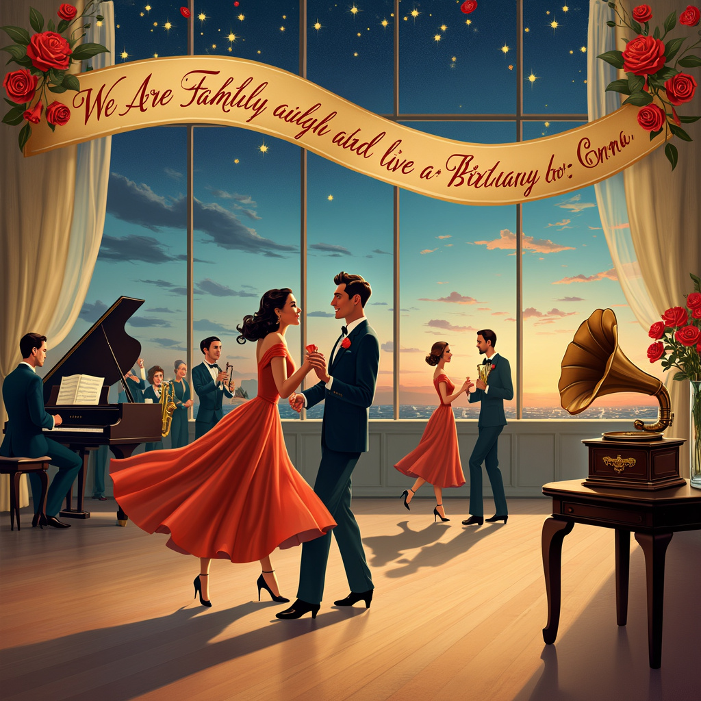 Ballroom Dance Birthday Cards - Silly Robot Cards