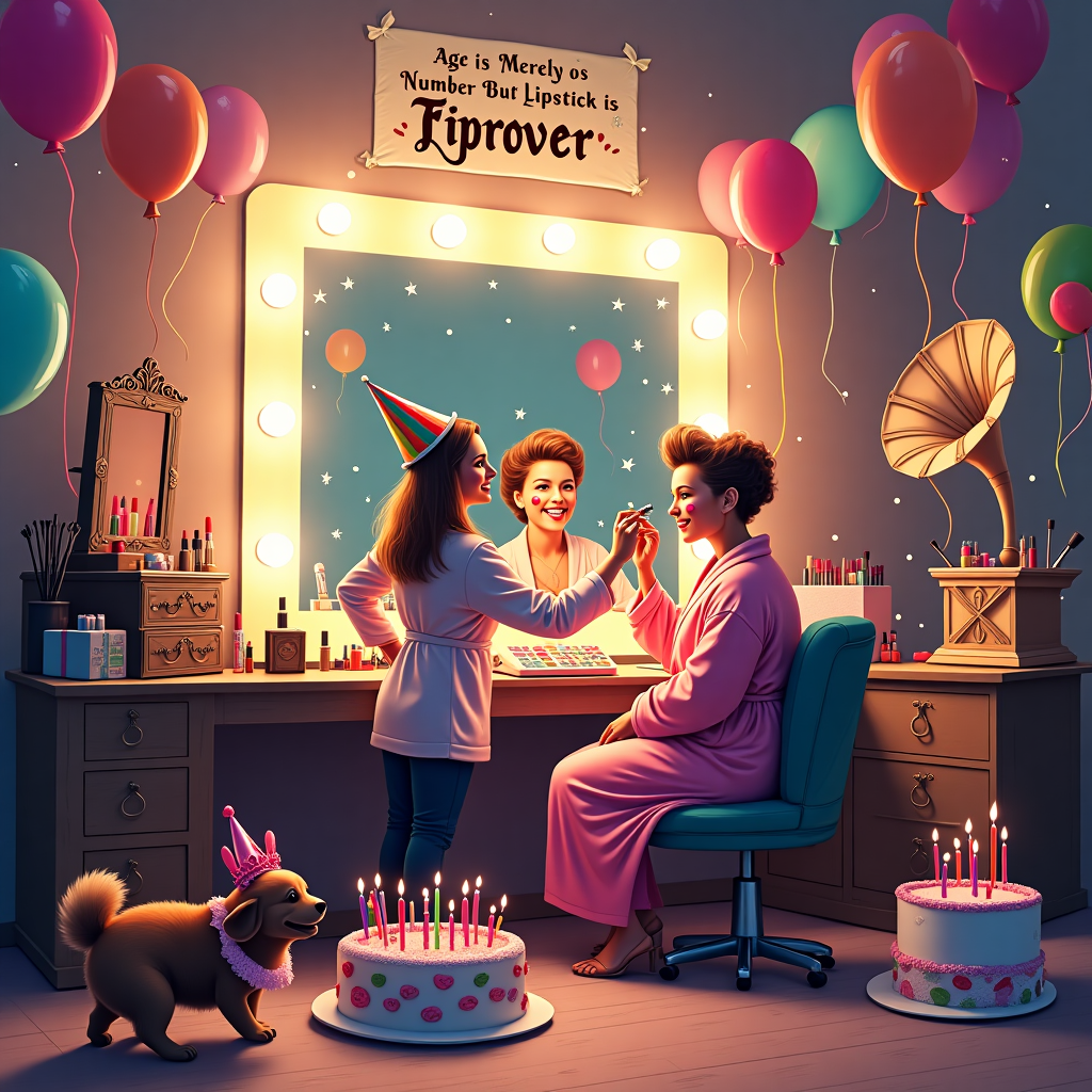 Celebrate in Style: Stunning Makeup-Themed Birthday Cards for Glamorous ...