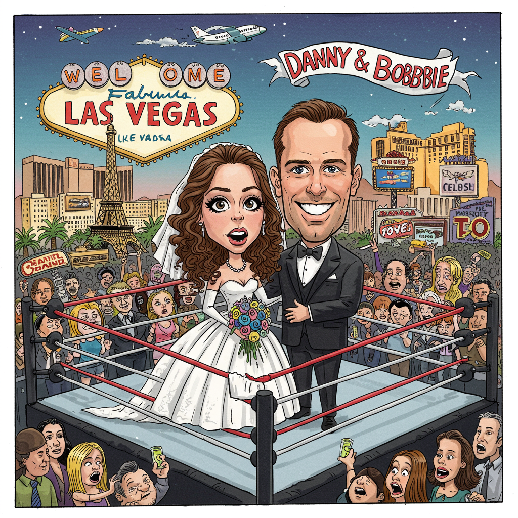 Cartoonish characters Wedding Cards - Silly Robot Cards