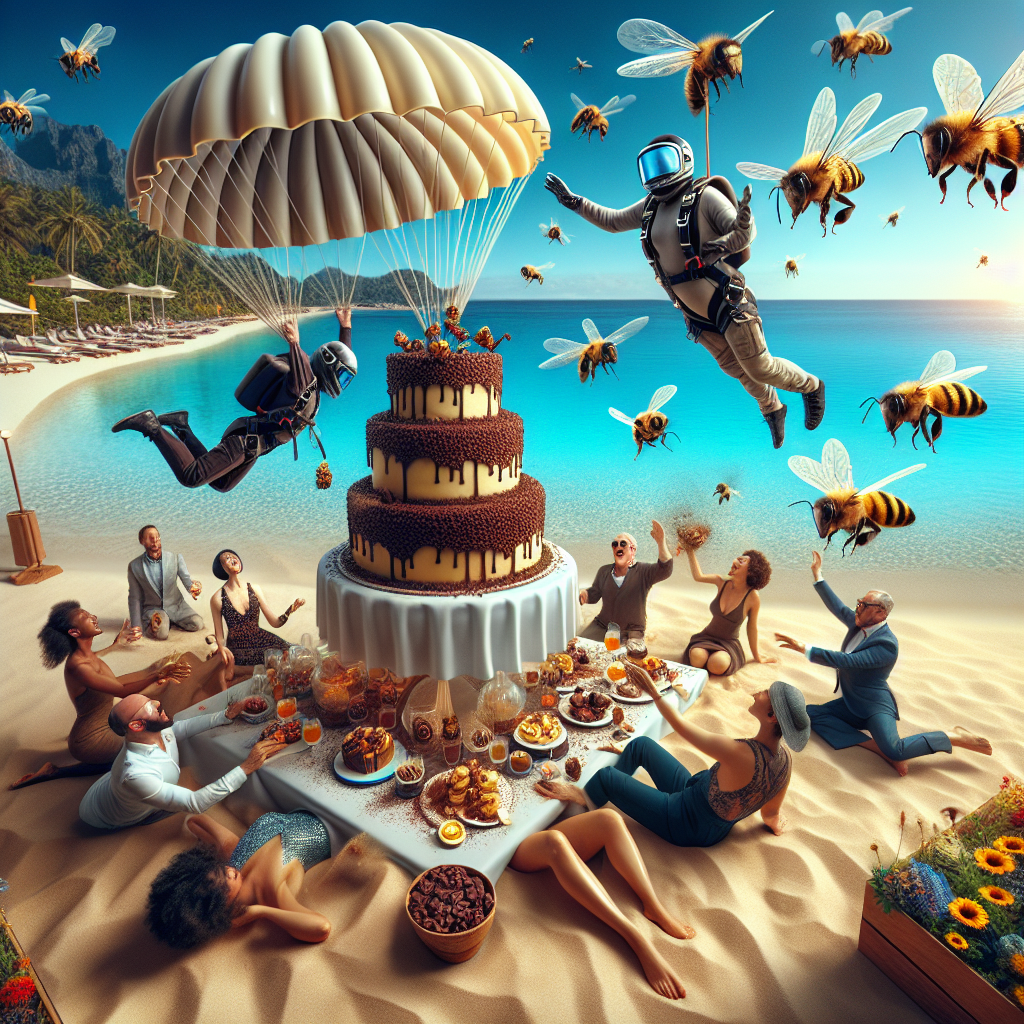 Parachute Birthday Cards - Silly Robot Cards