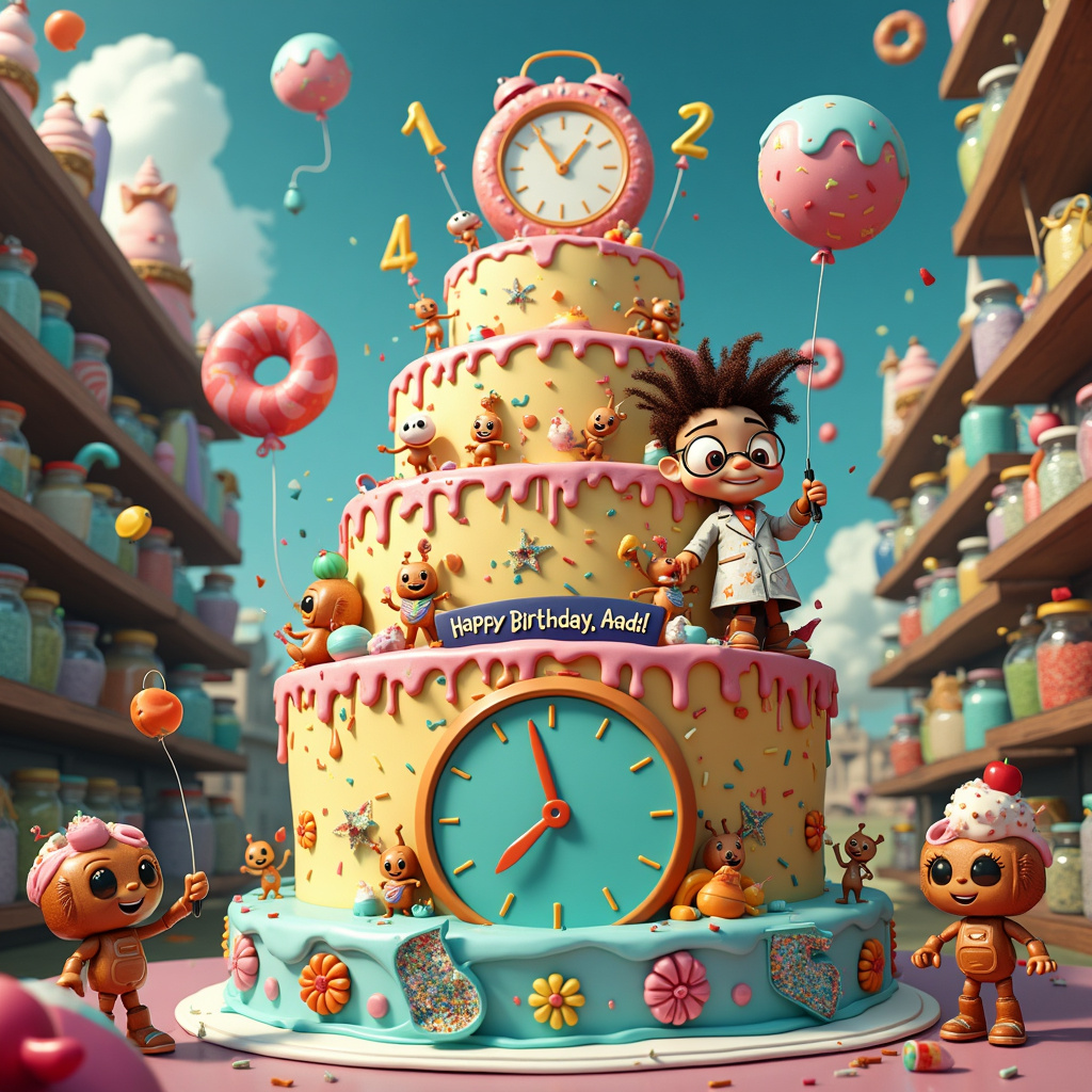 Line Dancing Birthday Cards - Silly Robot Cards