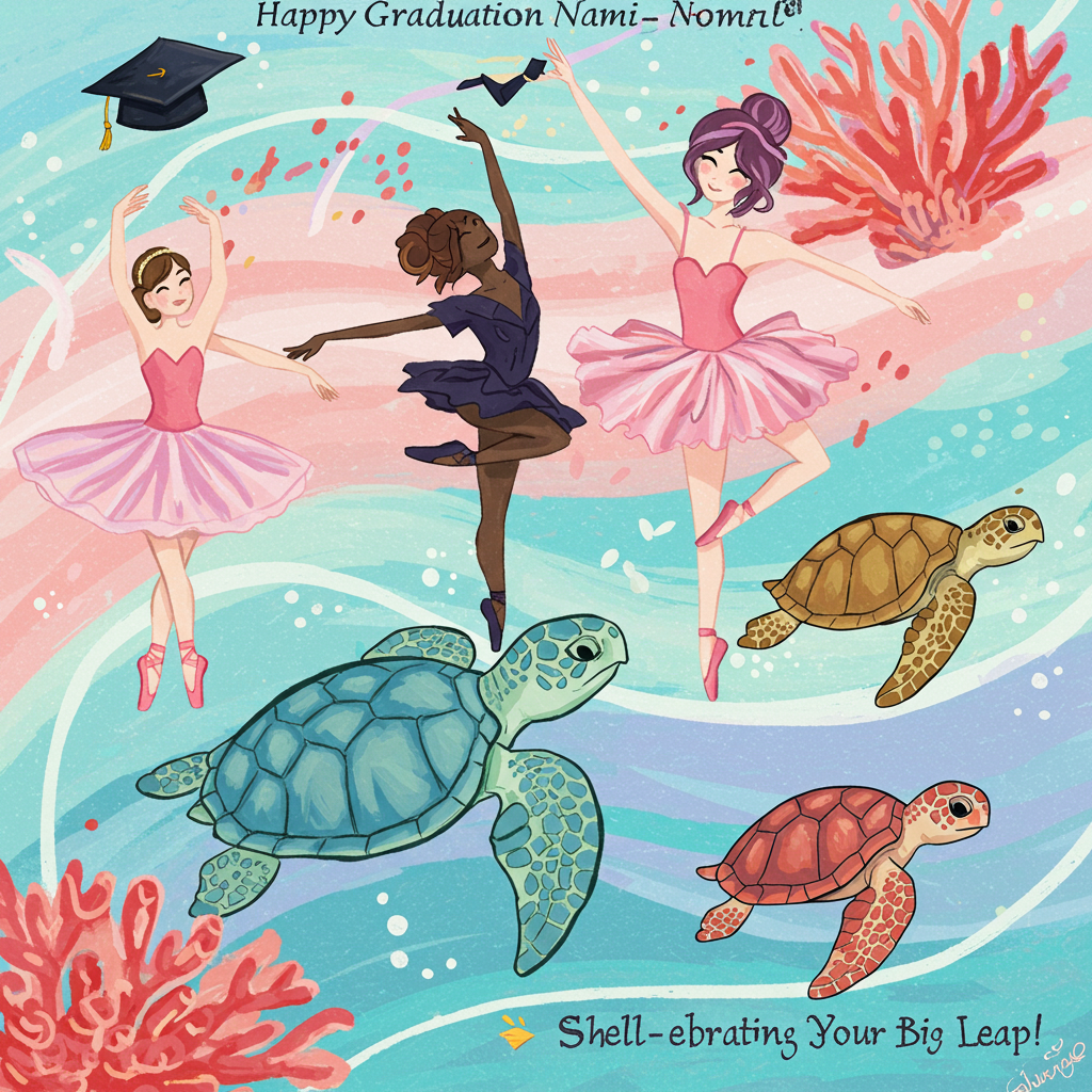 1) Congratulations AI Generated Card - Ballet, Anime, Sea Turtles, and ...