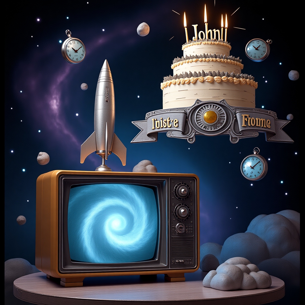 Celestial and Cosmic Patterns Birthday Cards - Silly Robot Cards