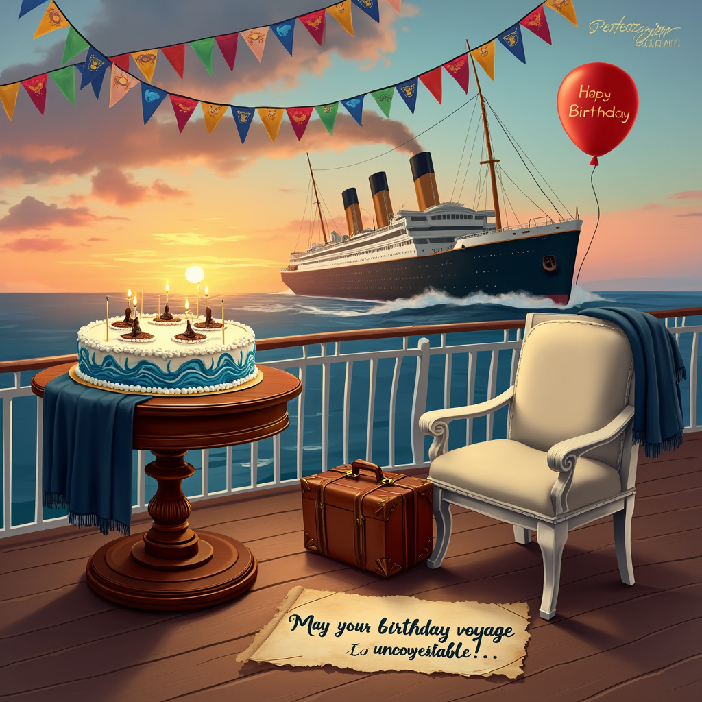 1) Birthday AI Generated Card - Titanic (962ff)