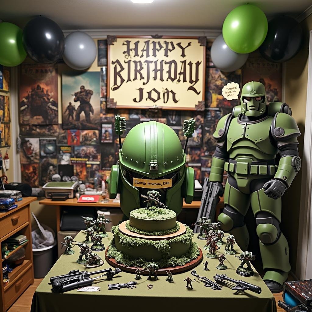 Warhammer 40k Birthday Cards - Silly Robot Cards