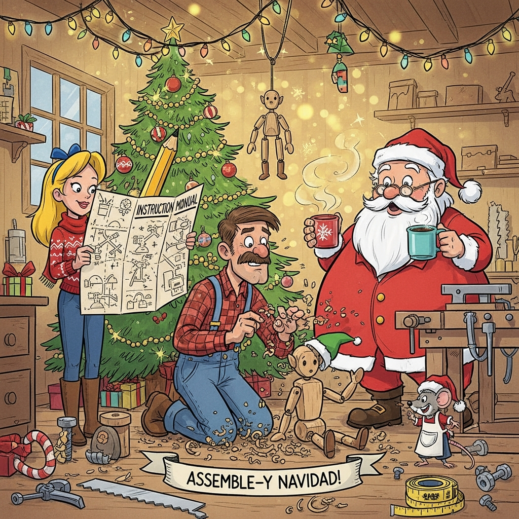 Assembly and Instructions Christmas Cards - Silly Robot Cards