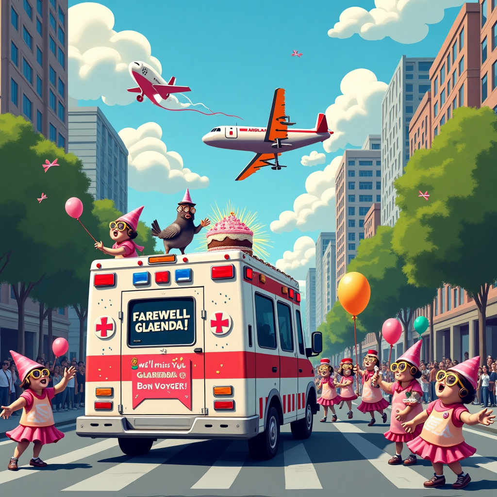 Ambulance Farewell Cards Ideas - Silly Robot Cards