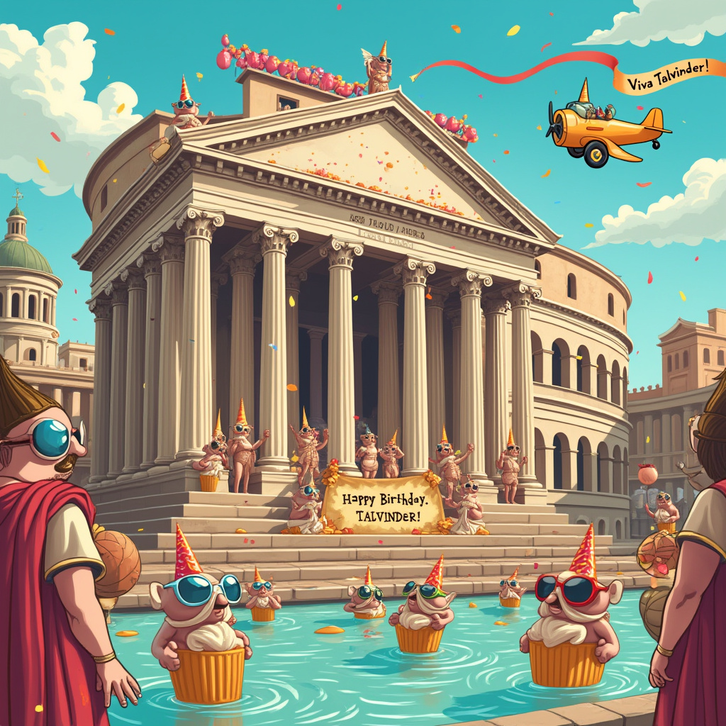 Monuments Birthday Cards - Silly Robot Cards