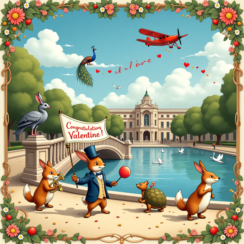 Art Nouveau Congratulations Cards - Silly Robot Cards