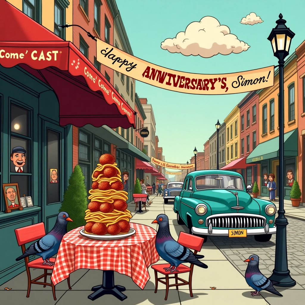 Mobster Anniversary Cards - Silly Robot Cards